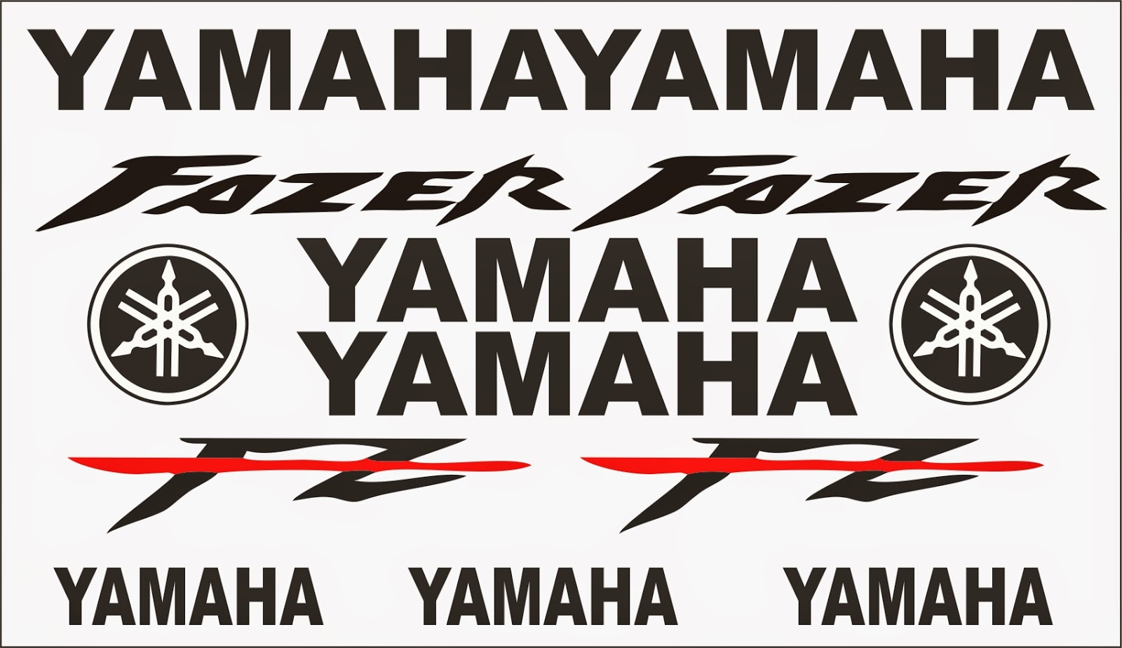 PEGAMAX 33 Adhesivos Para Motos: ADHESIVOS YAMAHA FZ FAZER