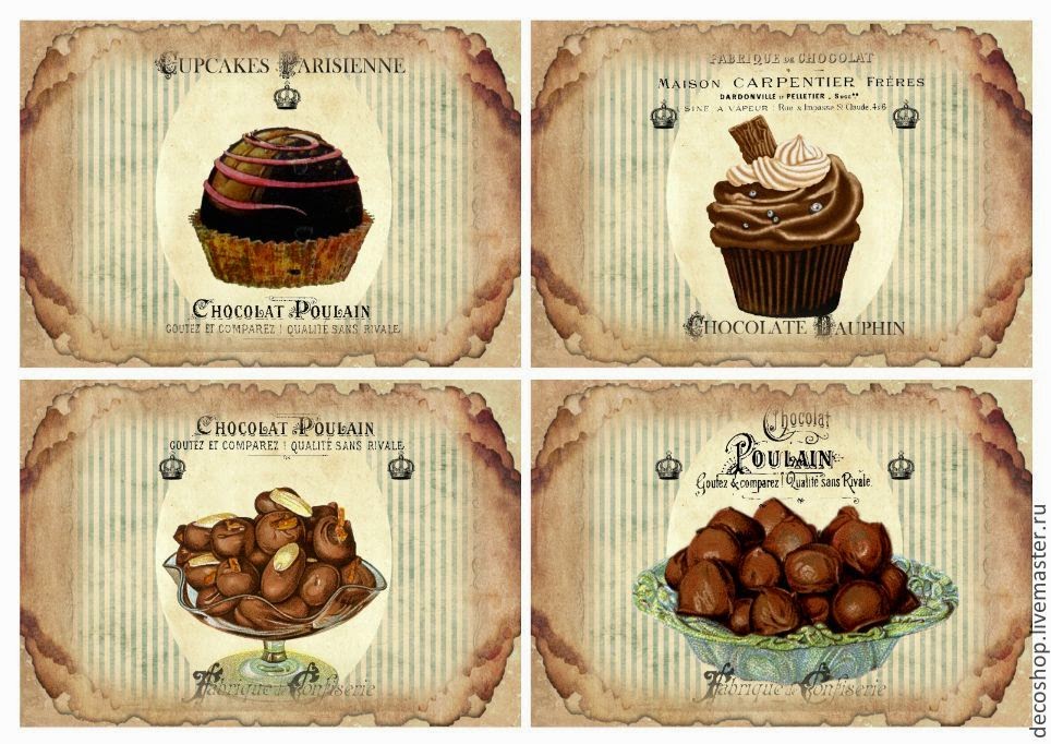 Free Printable Chocolate Vintage Labels. - Oh My Fiesta! in english