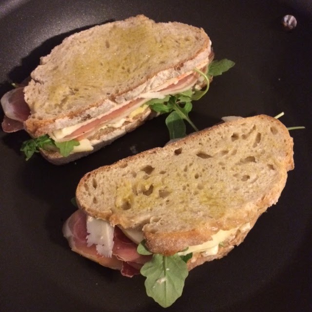 Monster Misa: New Recipe: Prosciutto Panini with Sun-Dried Tomato Spread