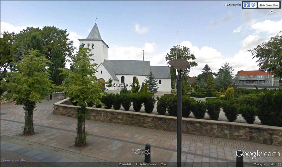 Church and Manor in Denmark: Brande church/ Brande kirke, Nørvang ...