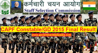SSC GD CONSTABLE FINAL RESULTS 2018 OUT