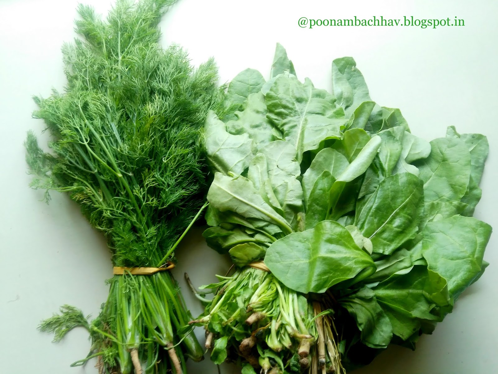 Annapurna: Shepu Palakchi Bhaaji / Spinach and Dill leaves curry