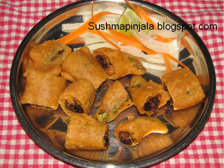 Cut Mirchi / Mirapakaya Bajji - From Sushma's Kitchen
