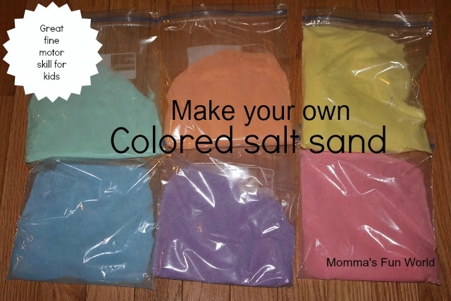 Momma's Fun World: Home made colored sand