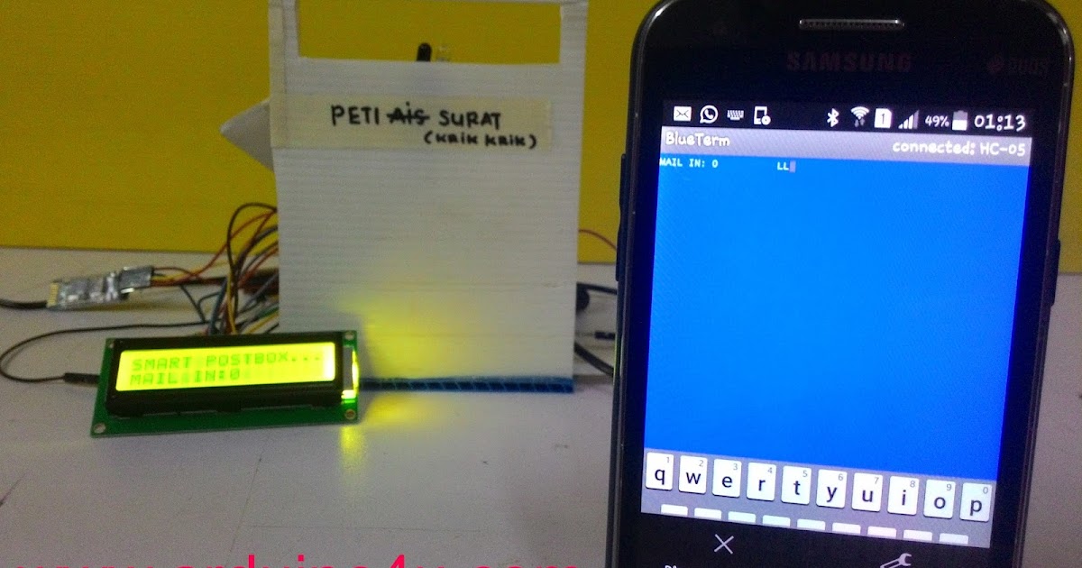 Projek Elektronik Arduino4u.com: 6.Postbox with android notification