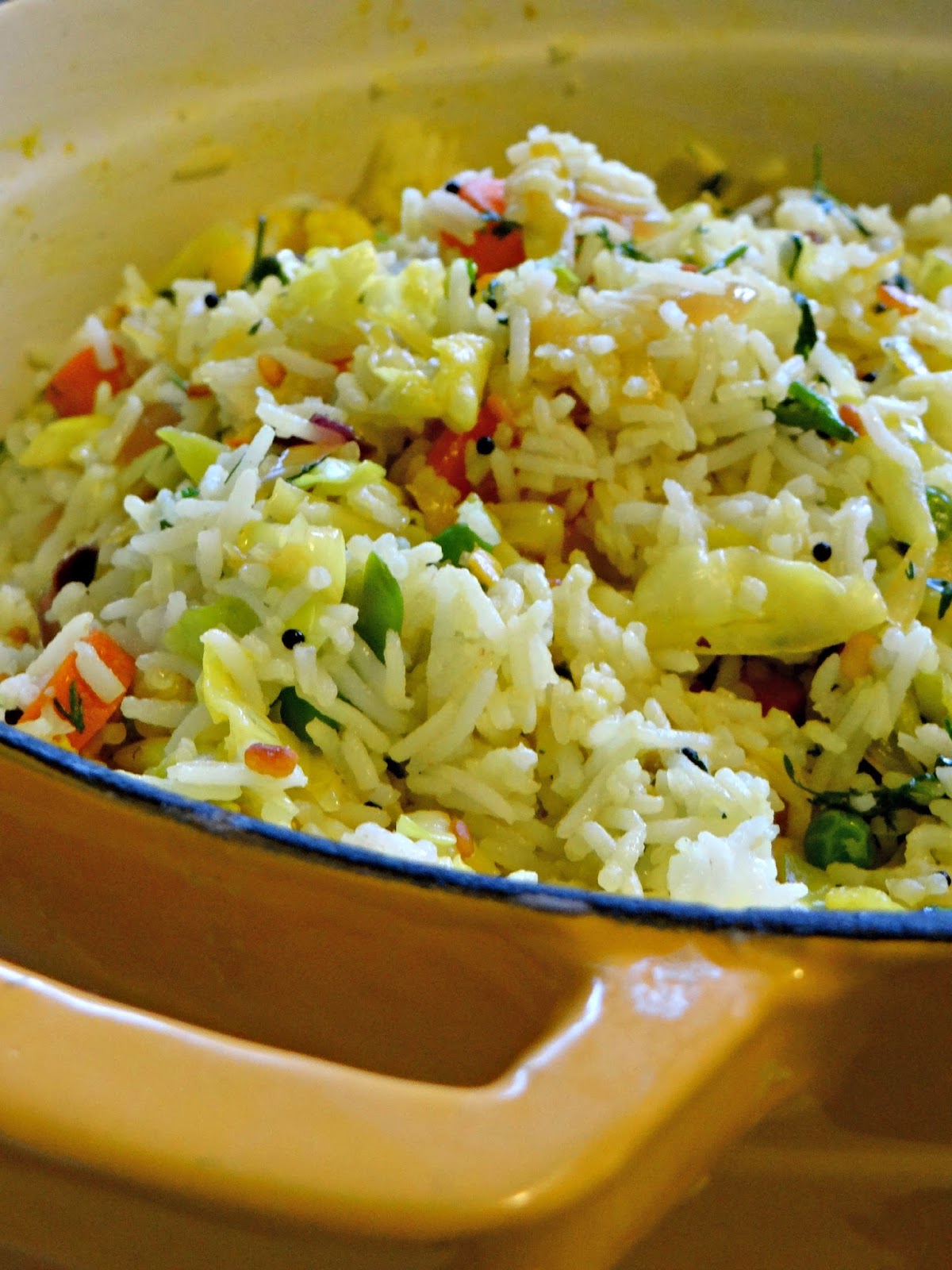 Simple Mixed Vegetable Rice - Few Minute Wonders