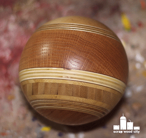 scrap wood city: How to make a wooden sphere with random pattern on the ...