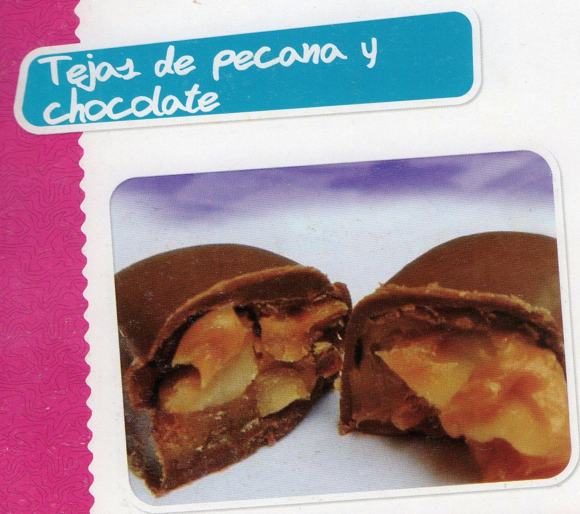 Recetas Comidas Peruanas: TEJAS DE PECANA Y CHOCOLATE