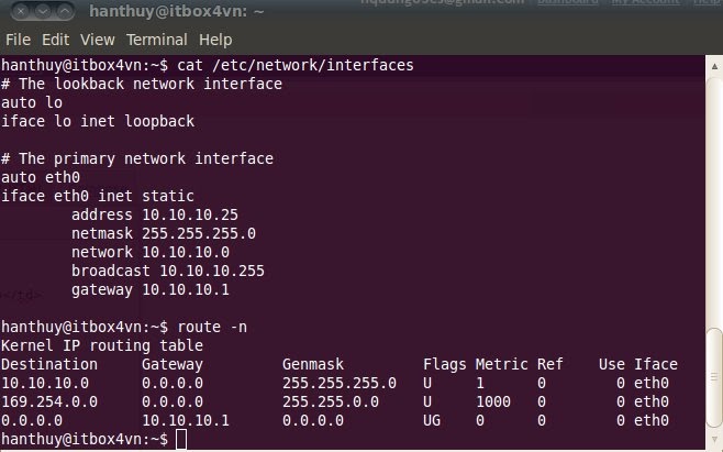 How To Set IP Address on Ubuntu - -- IT Box for VN