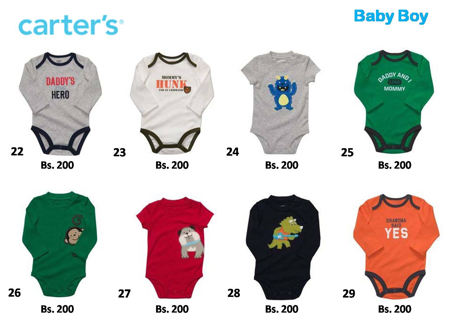 Venta de Ropa de niño marca Carter: Catálogo de Ropa de Varón