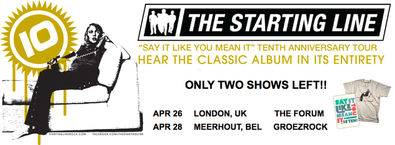 POP PUNK UK BLOG: The Starting Line 10th Anniversary Show coming to UK