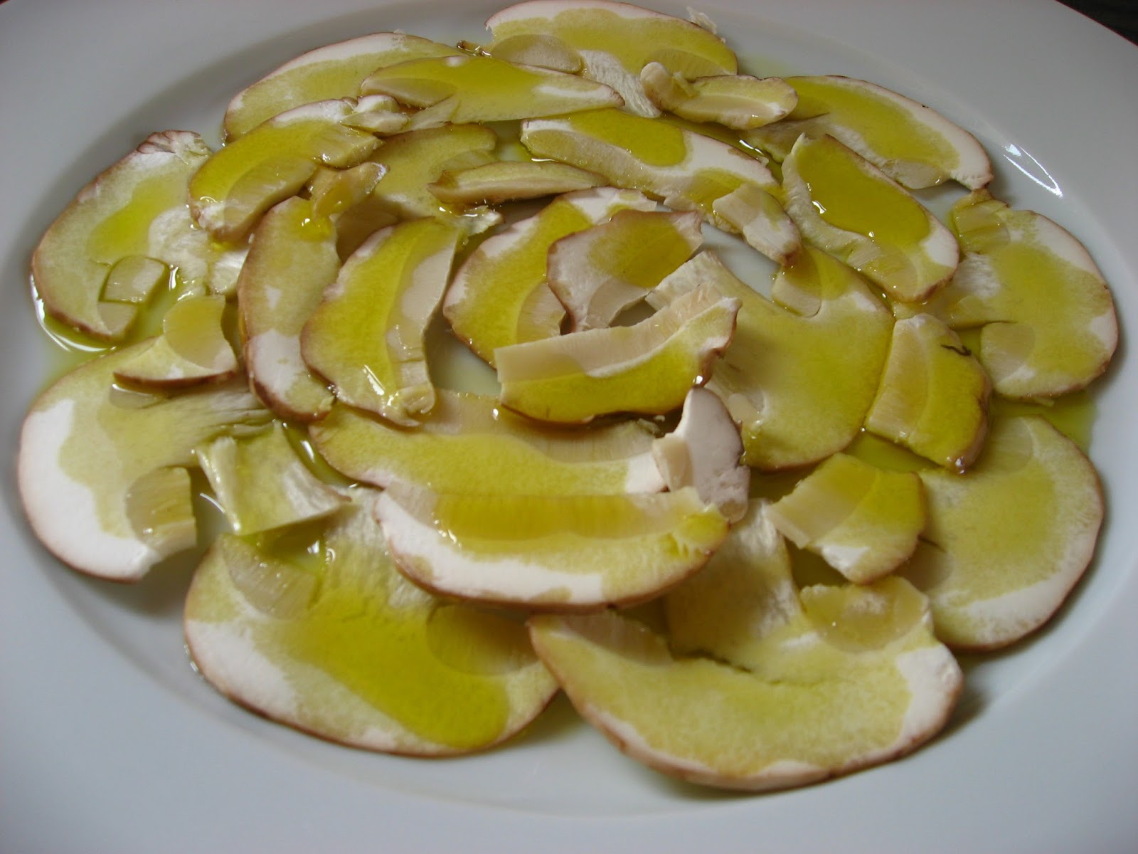 Diari d'un aprenent de cuina: Carpaccio de ceps