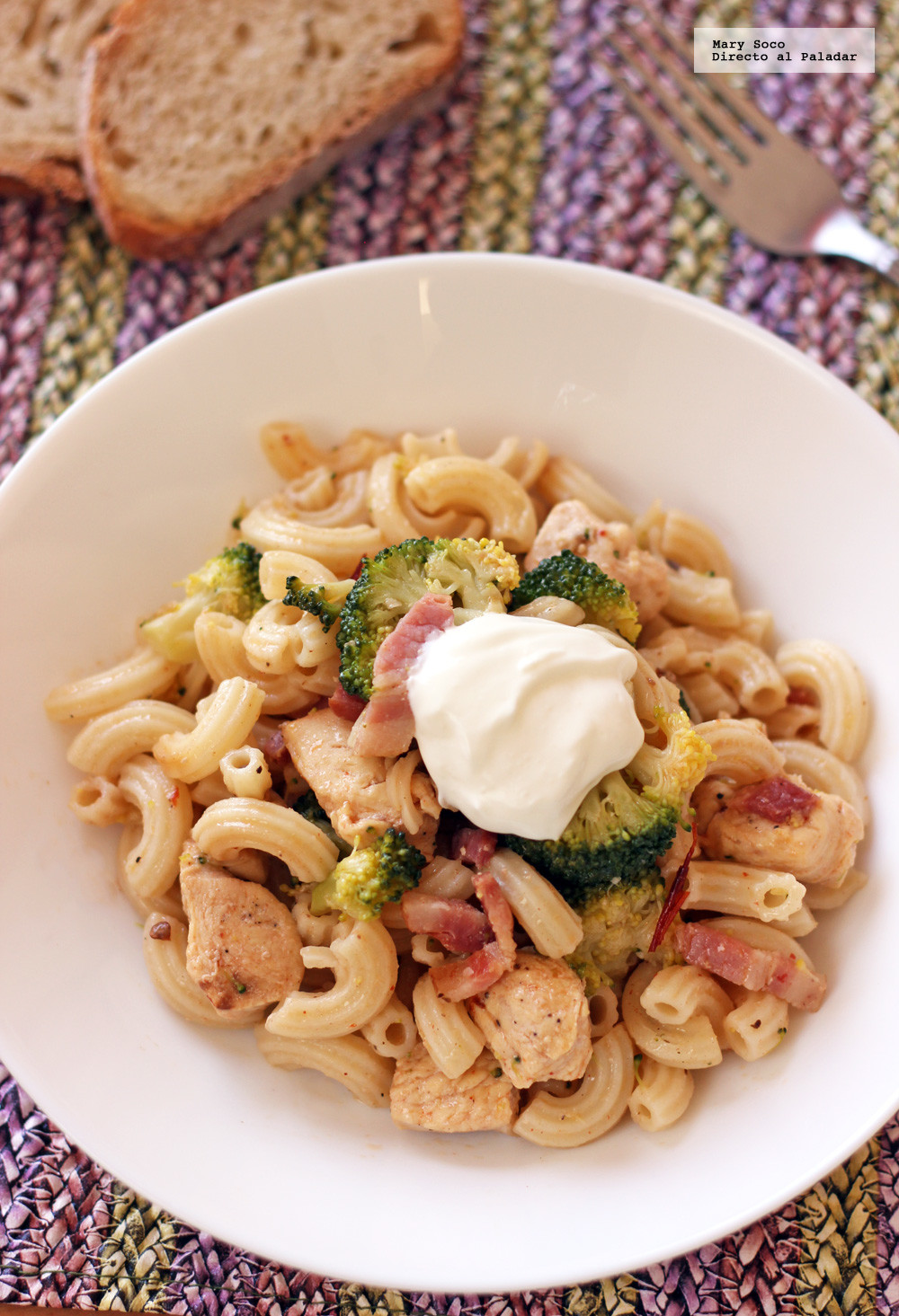 Portal del Barrio de San Telmo: Coditos con pollo, brócoli y tocino al ...