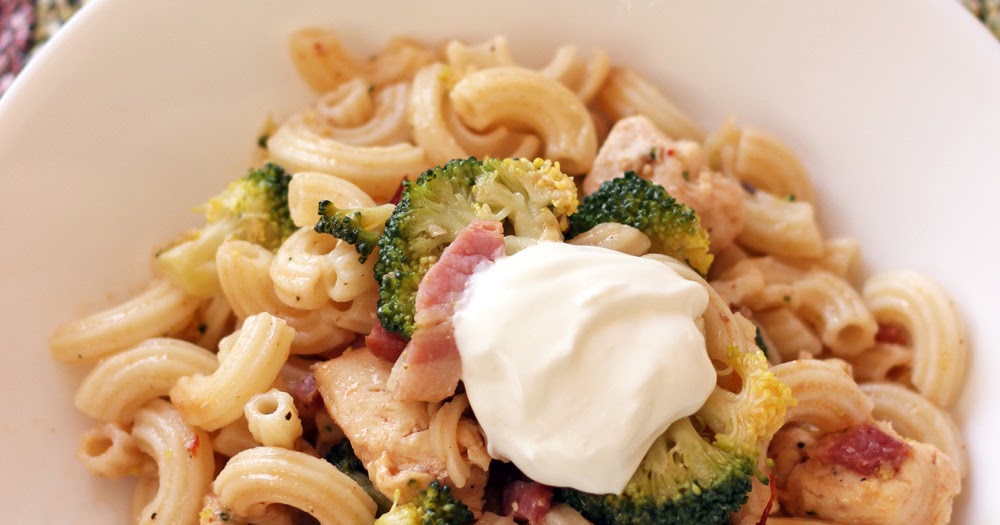 Portal del Barrio de San Telmo: Coditos con pollo, brócoli y tocino al ...