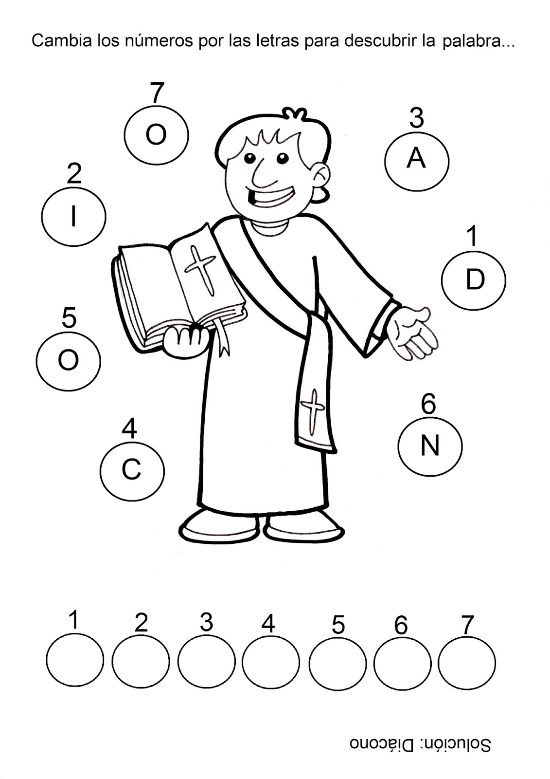 Diacono Deacon Diakon Diaken Kleurplaat Malvorlage Diacre Deaconess ...