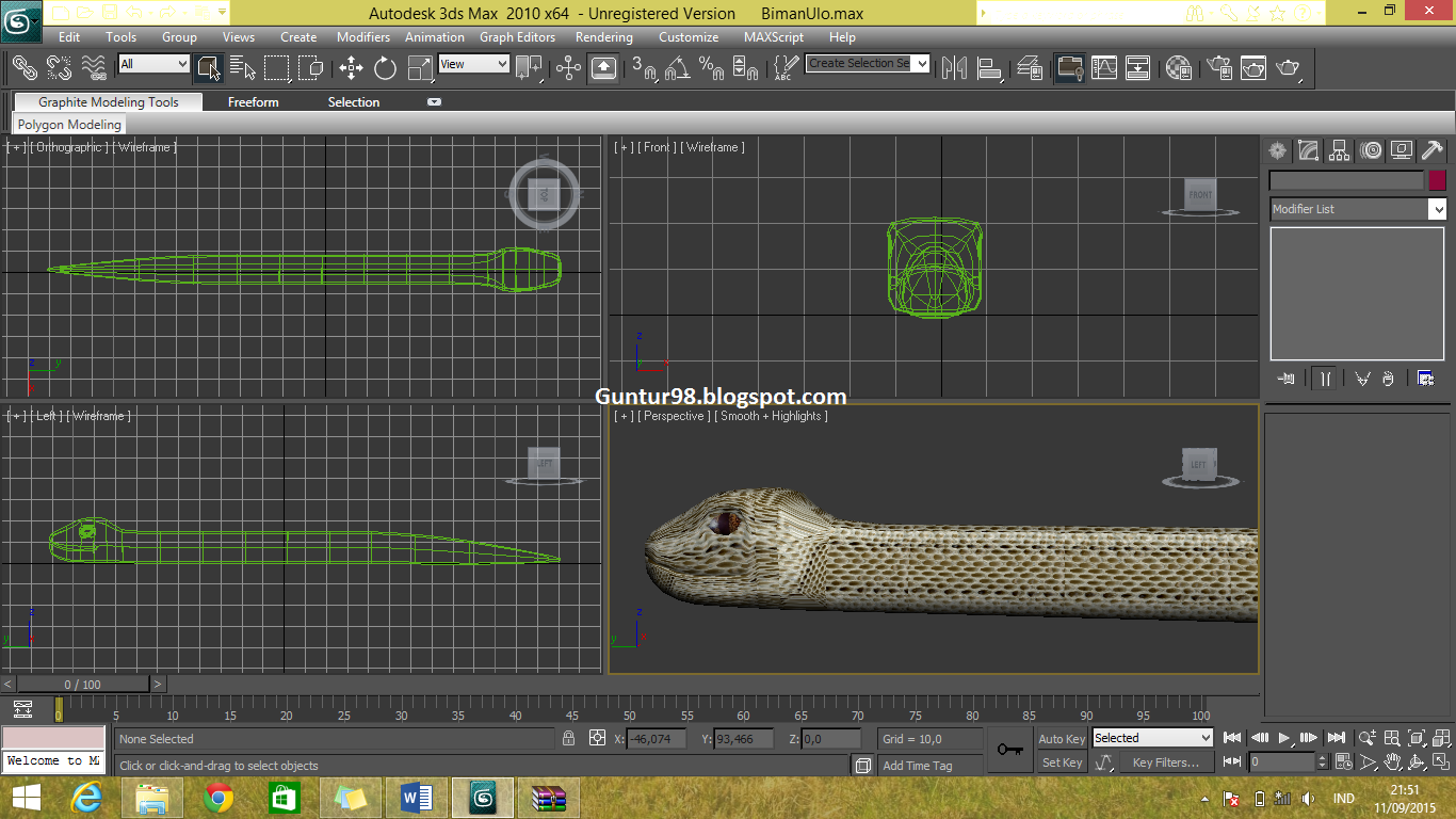 Cara Menggunakan Path Deform pada 3Ds Max | Guntur Bima