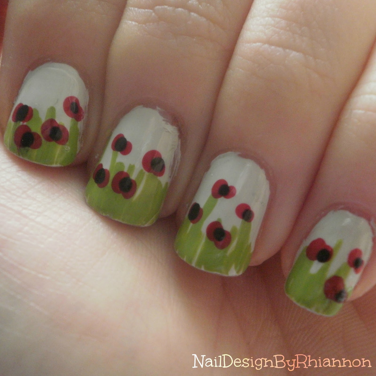 Nail Design By Rhiannon: Poppy Fields