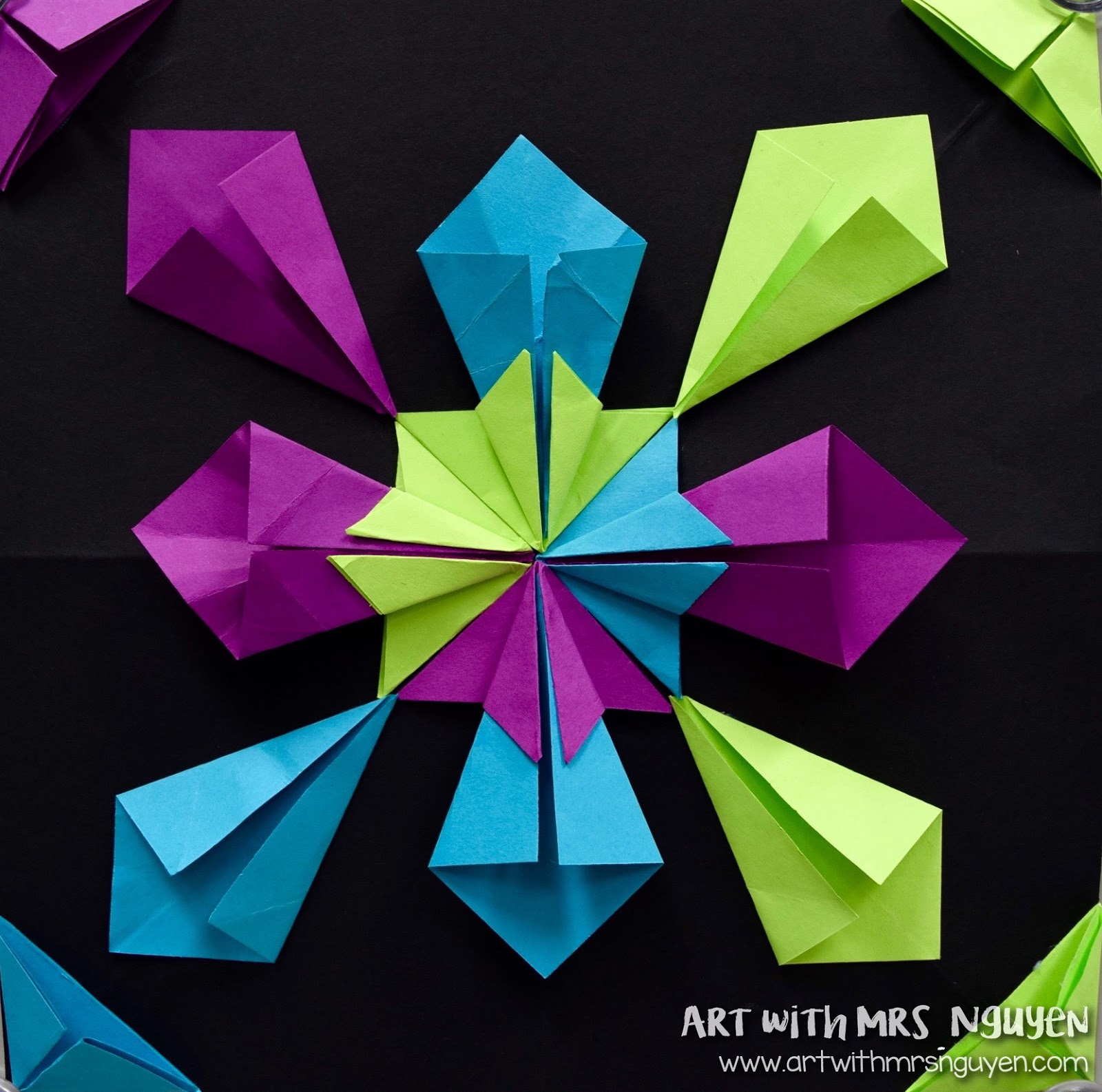 Radial Paper Relief Sculptures (5th): Part 500000 | Art with Mrs. Nguyen