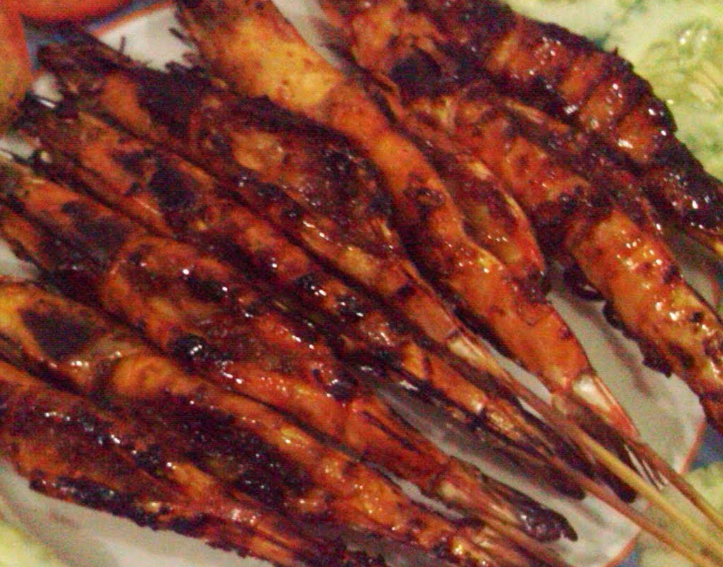 Olahan Udang Sederhana Sate Goreng Bumbu Sambal Kecap