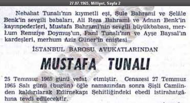 Akrabalık Zinciri: Necmettin Molla Kocataş - Arda Uskan - Esat ...