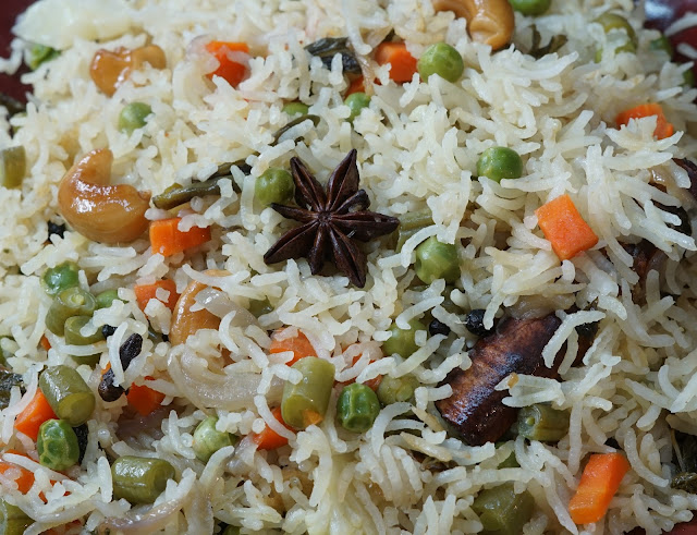 Vegetable Pulao Recipe | Steffi's Recipes