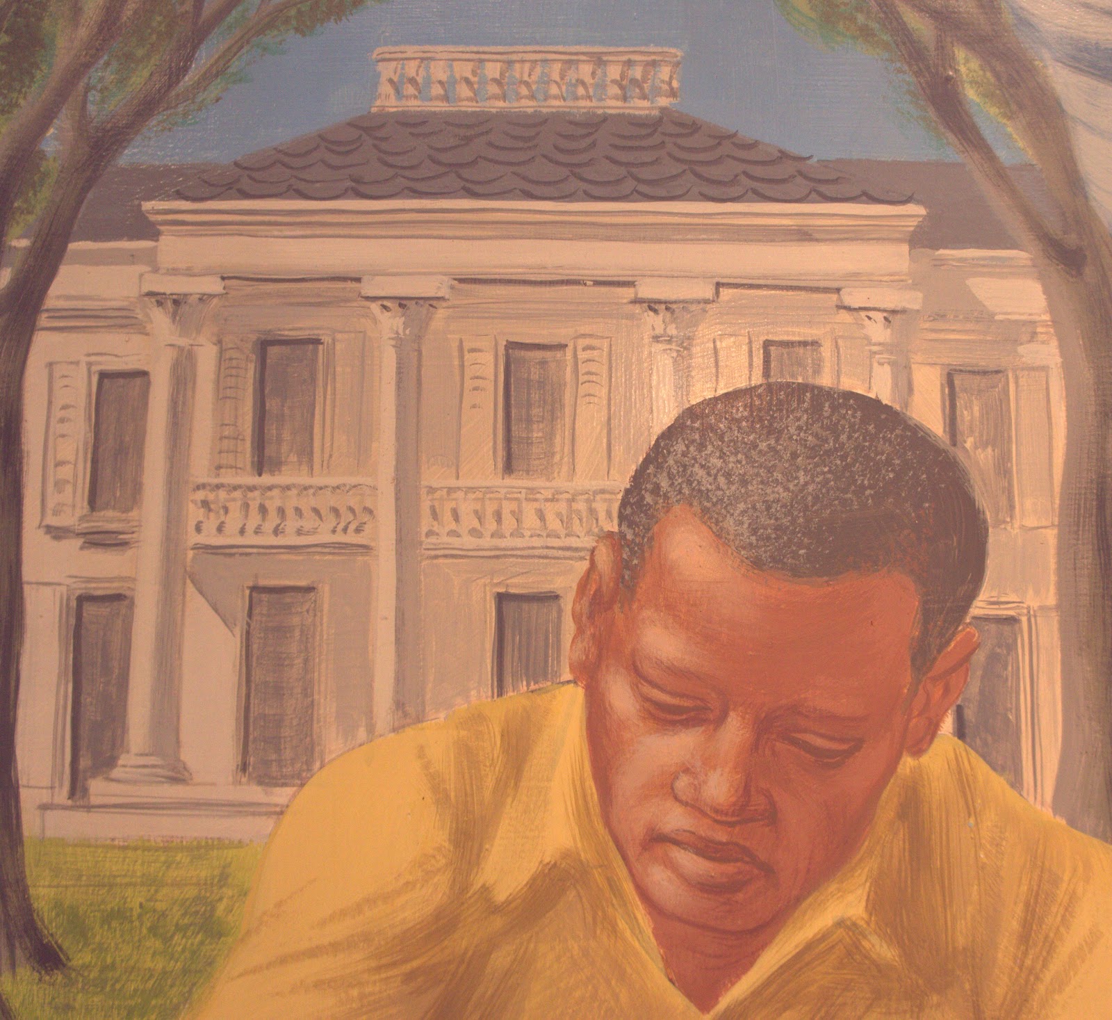 George Beattie's Murals at GMOA: "Cotton Gin"