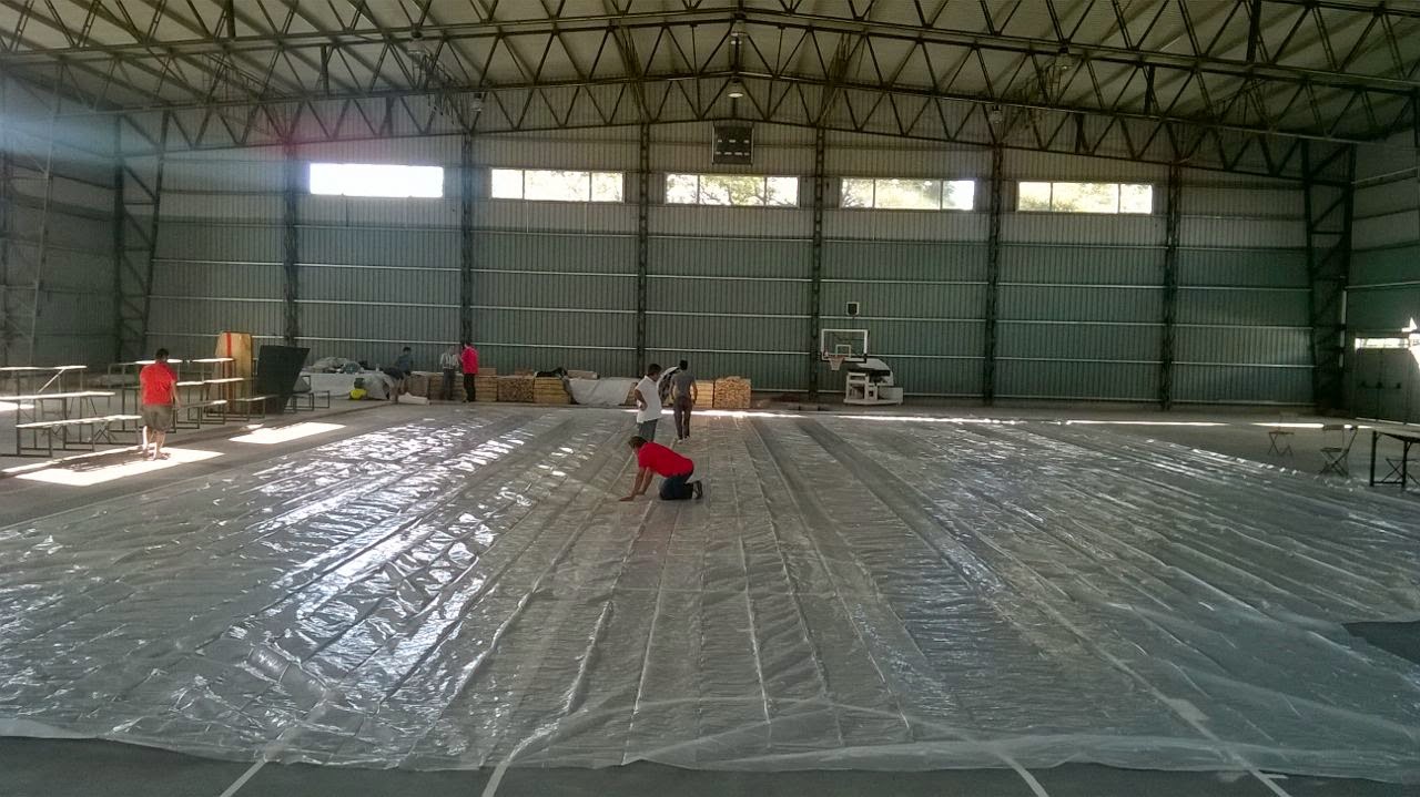 Comenzó la colocación del piso flotante - Ferro Carril F.C. | Sitio Oficial