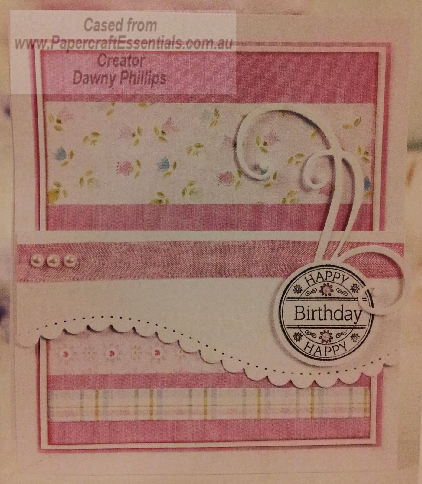 Crafty Kazza's Cardmaking: Cased Card from Papercraft Essentials ...