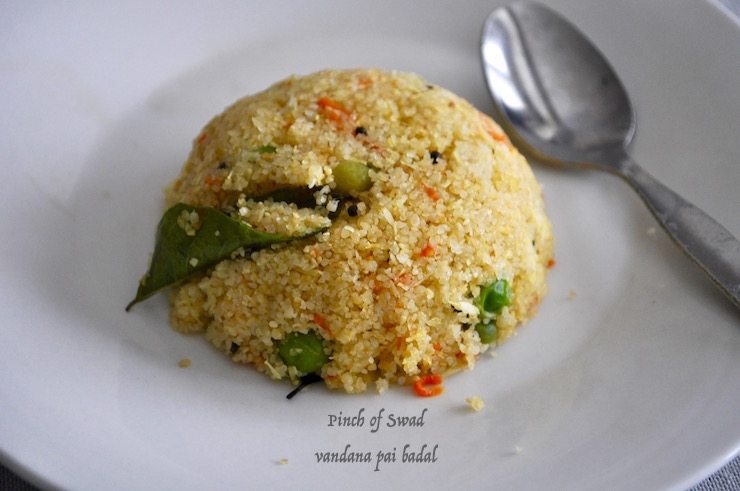 Pinch Of Swad - taste that hits the spot!: Varai Upma (Cracked Wheat ...