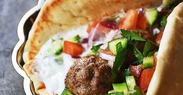 Mediterranean Meatballs Gyros Sandwich | Life Tastes Good