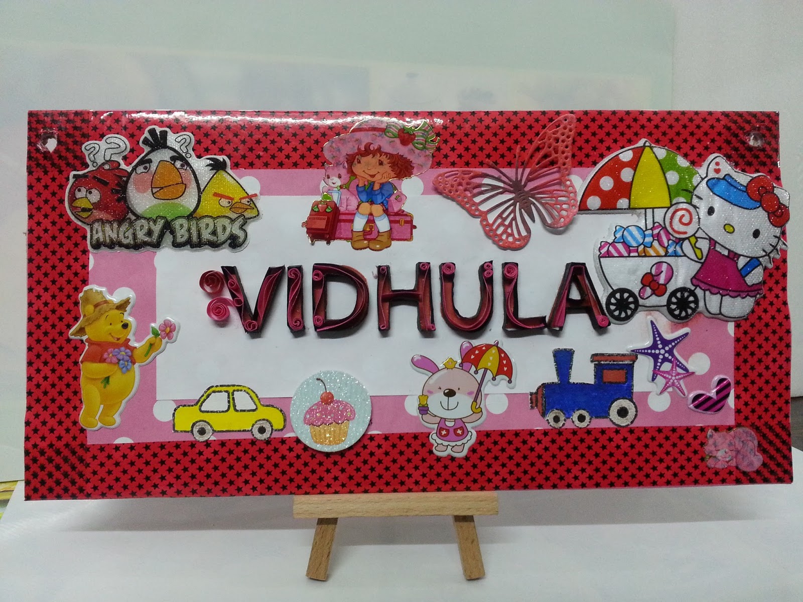 Vidhu Creations: Name Boards I created recently for our new Home!!!