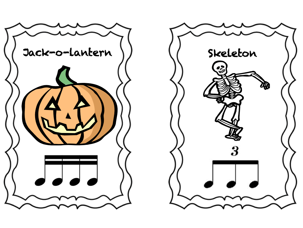 Stay Tuned! : 2/4 Tuesday! FREE Halloween printables and rhythm cards!