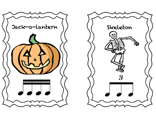 Stay Tuned! : 2/4 Tuesday! FREE Halloween printables and rhythm cards!