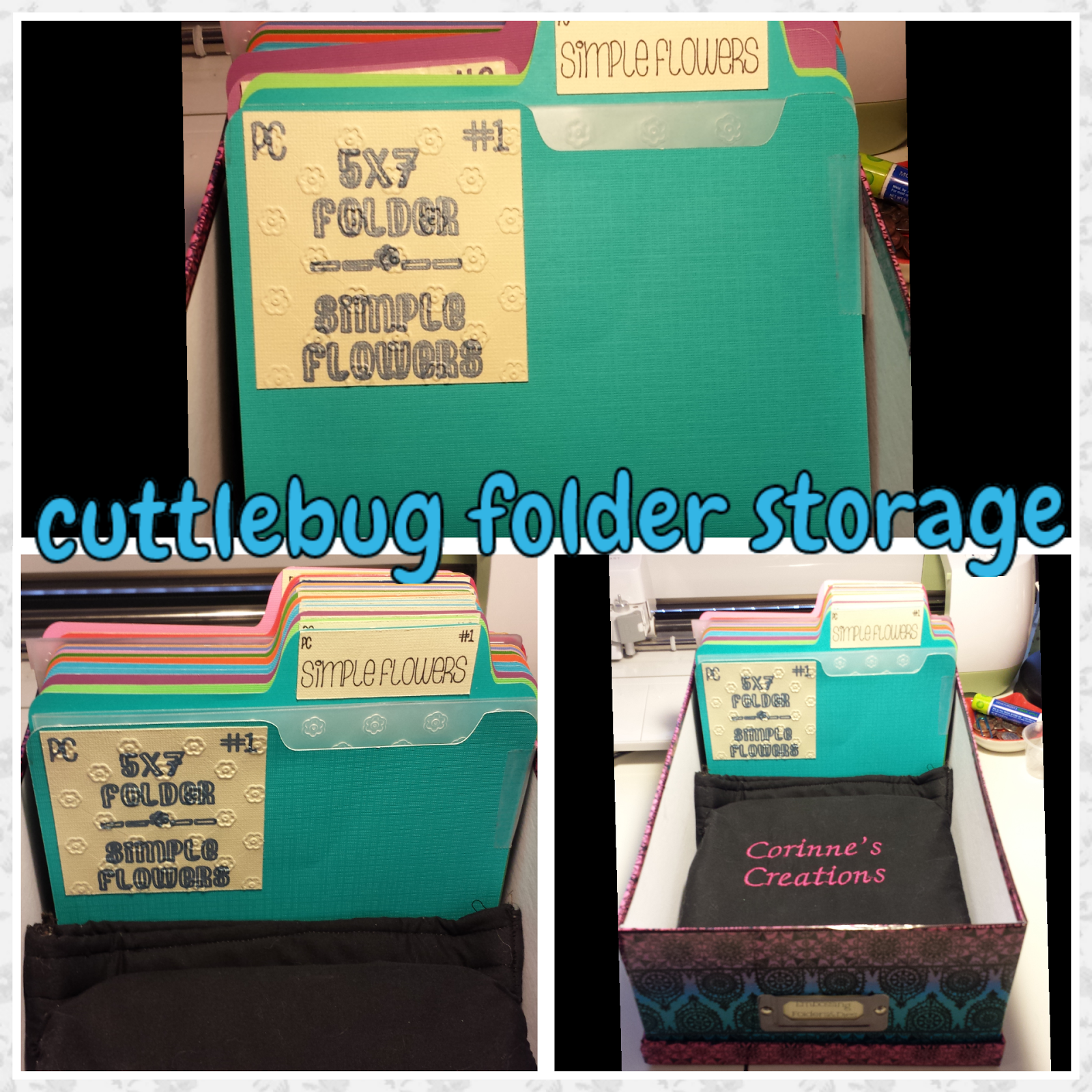 Corinne's Crafty Cricut Creations : Embossing Folder Organization ...