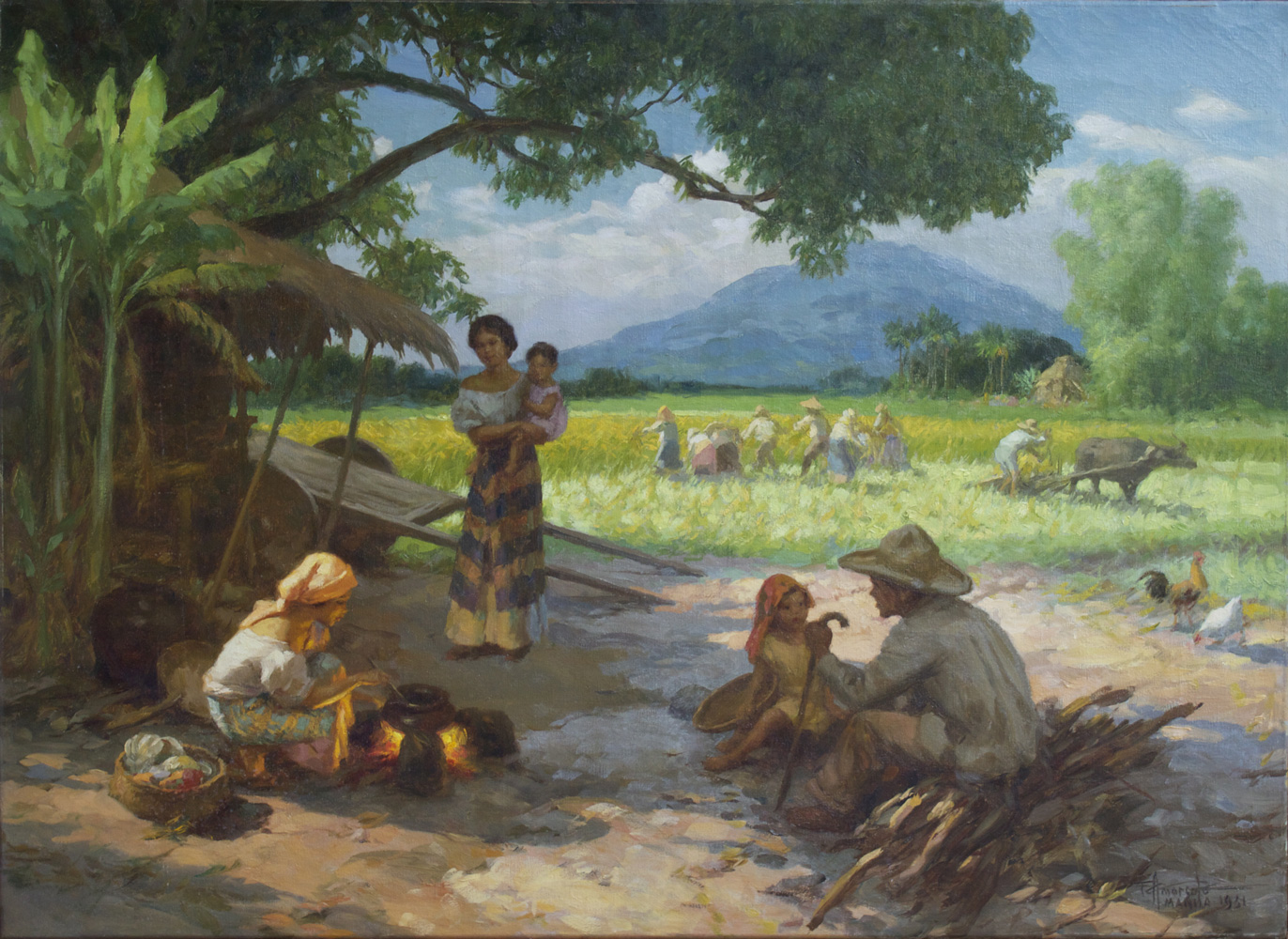 planting rice by fernando amorsolo - philippin news collections