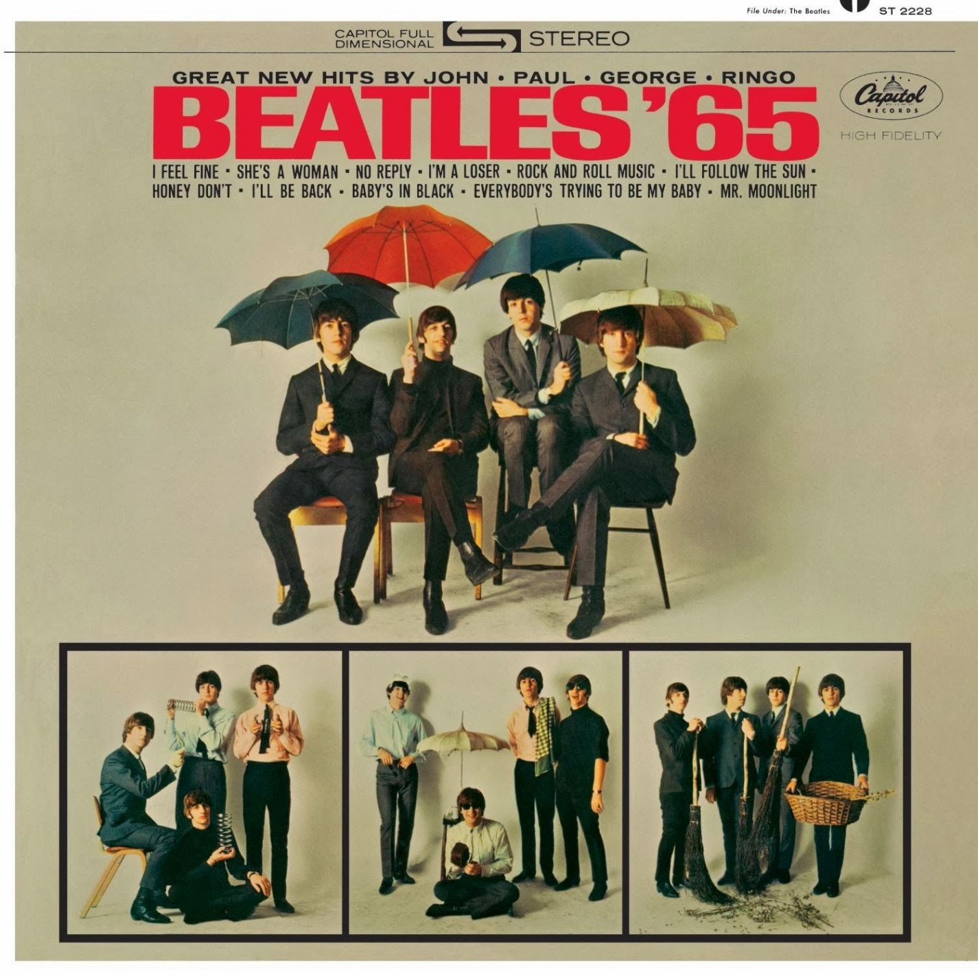 The Beatles Illustrated UK Discography: Beatles '65 (U.S. Album Capitol ...