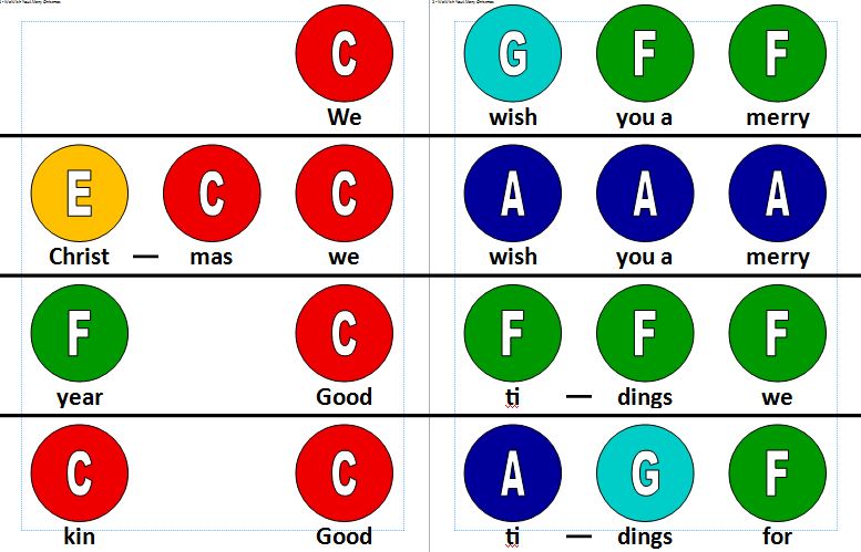 Primary Handbells: We Wish You A Merry Christmas