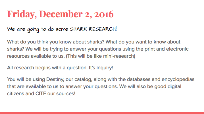 Reederama: Micro Mini Research on Sharks