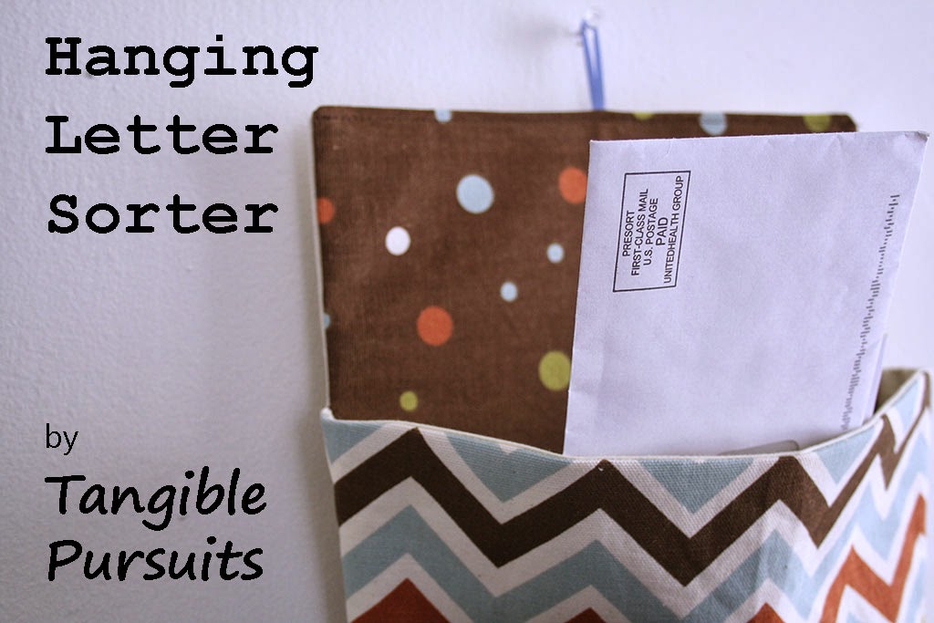 Tangible Pursuits: Hanging Letter Sorter: Free Tutorial and Pattern