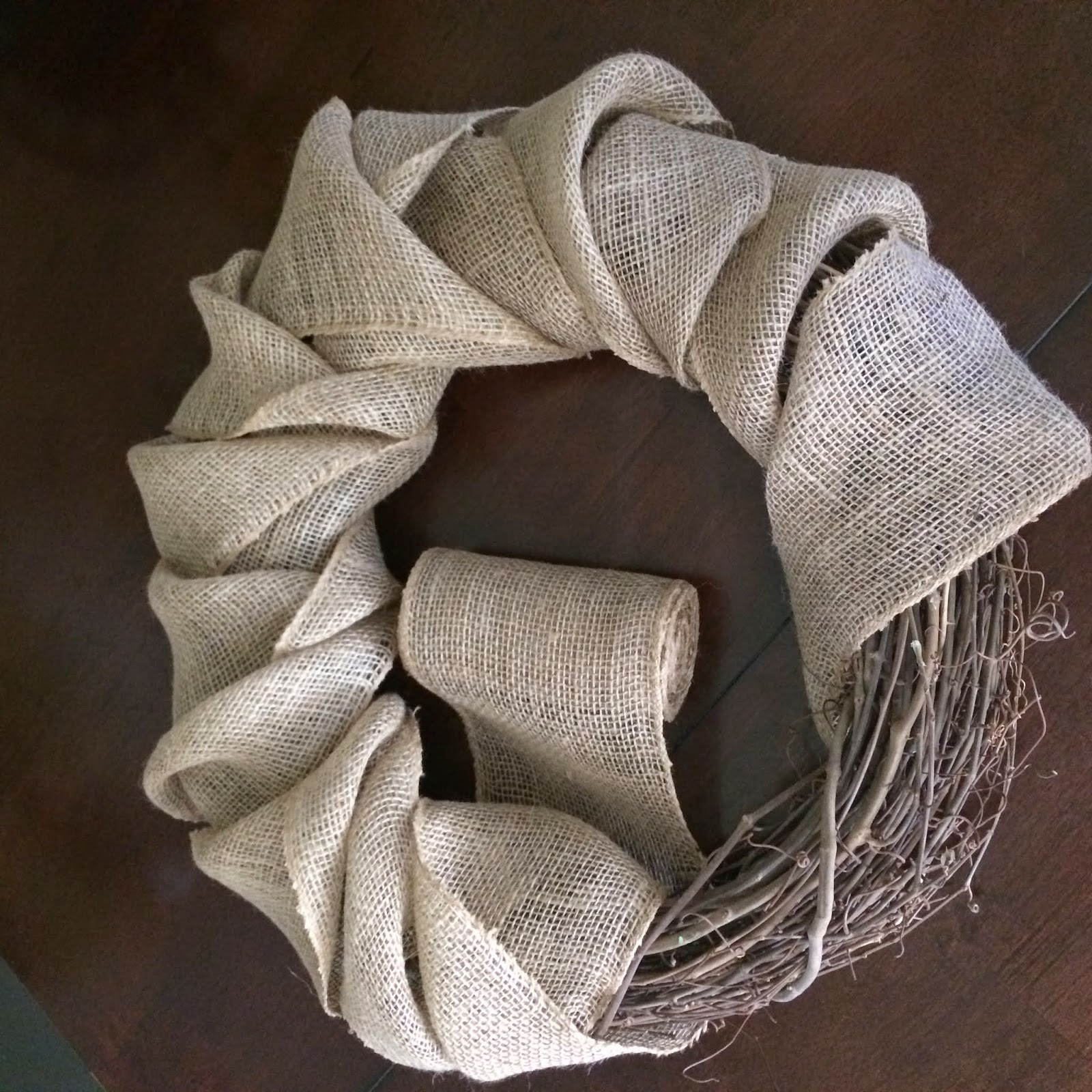 The Heckman Family: Simple Burlap Wreath Tutorial