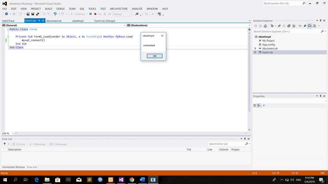 Visual Basic 2012 connecting MySQL Database ~ Klase Notes