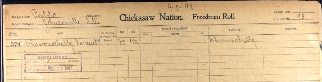 The African-Native American Genealogy Blog: Chawanochubby Family ...