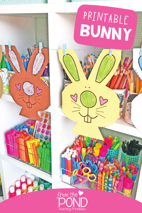 Easter Bunny Color & Cut | From the Pond