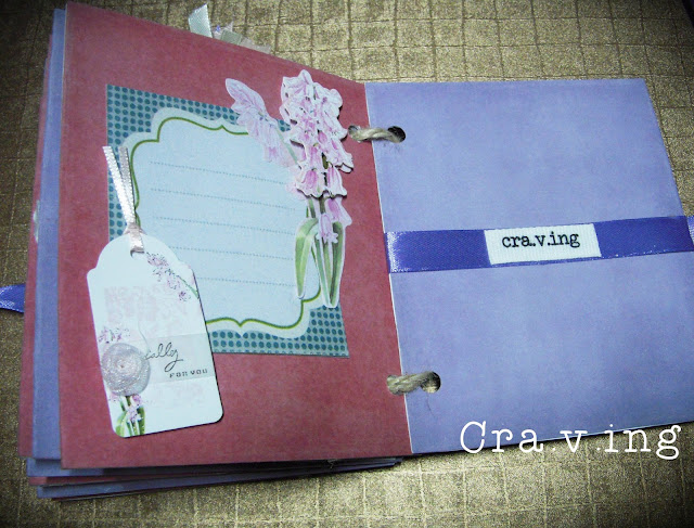 Cra.v.Ing: Mini Purple Scrapbook Album