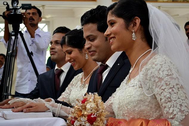 Identical twins marry identical twins in a ceremony officiated by ...