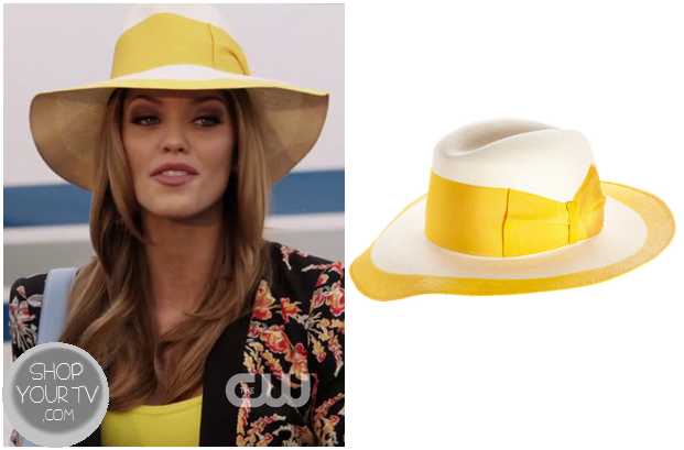 90210: Season 5 Episode 22 Naomi's Yellow Bow Hat | Shop Your TV