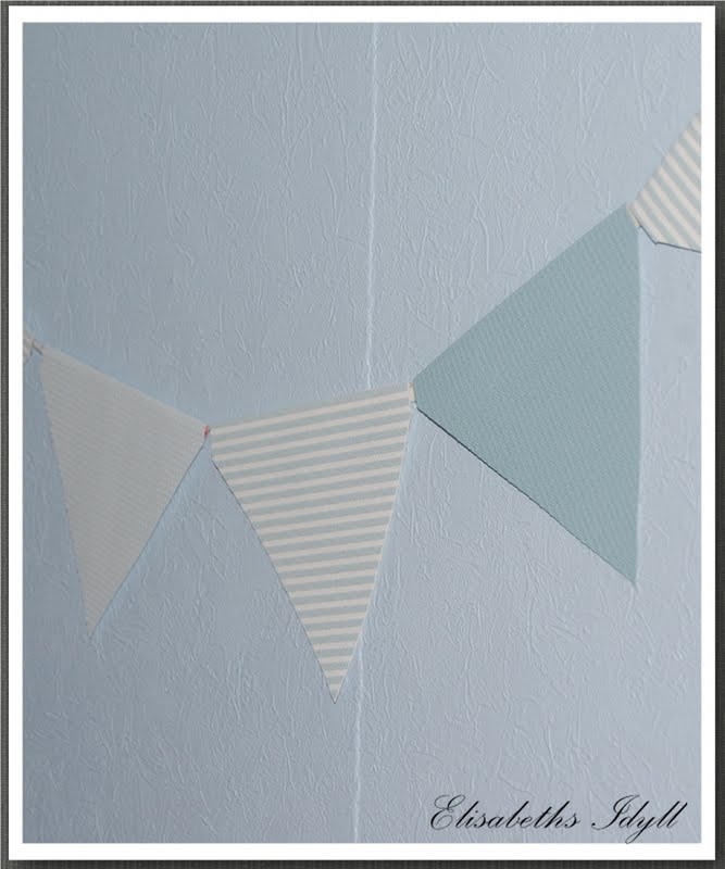 Elisabeths idyll: Barnerom tips : vimpler & bokstaver av tapet ;o)