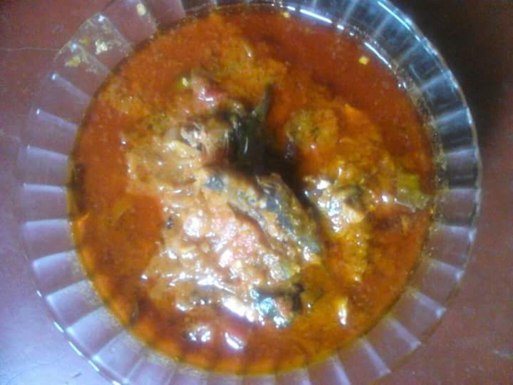 Fish thala curry...