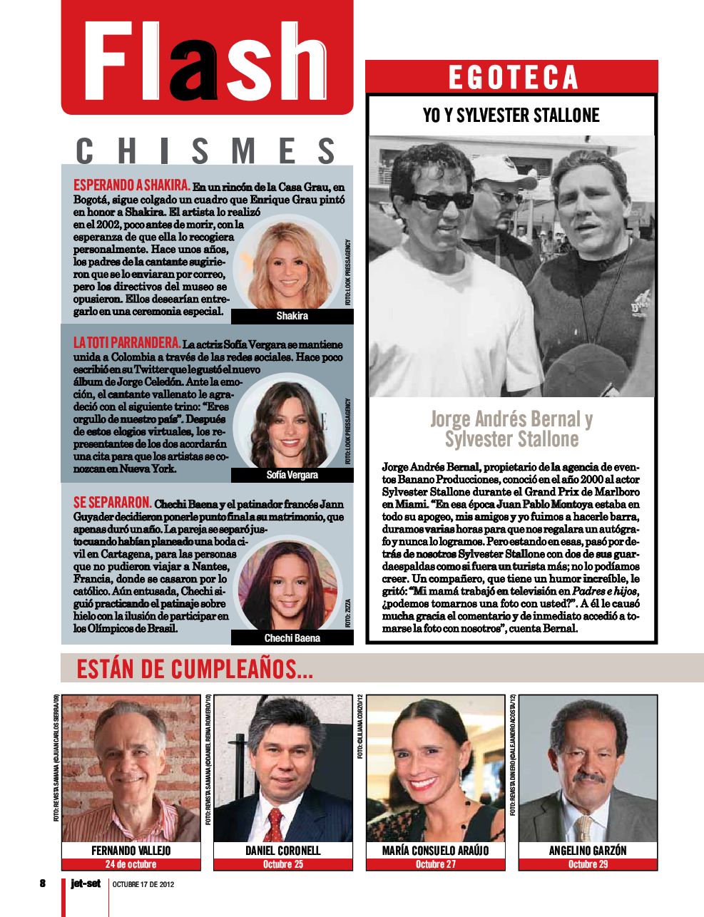 Shakira La Quiero A Morir: Shakira en la revista "Jet Set" de Colombia