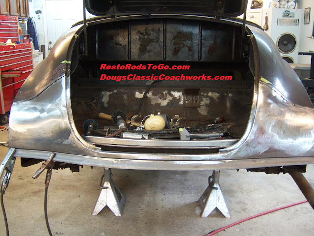 1941 Cadillac Convertible rust repair sheet metal reconstruction ...